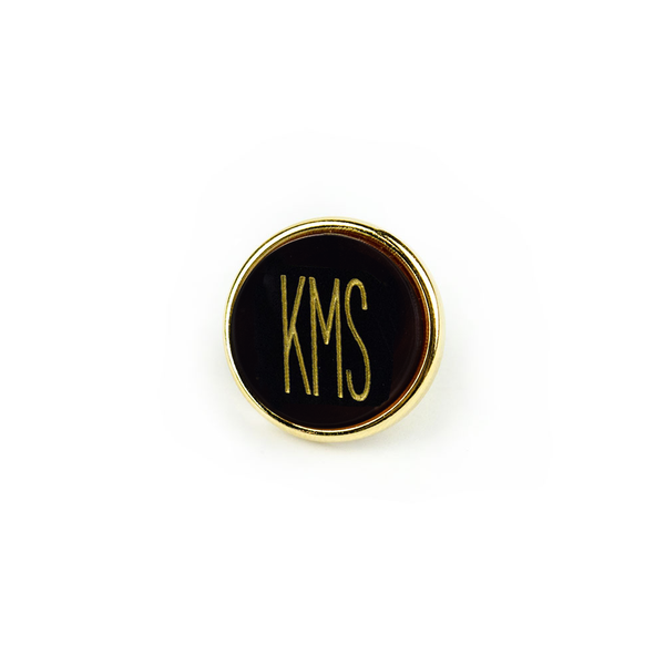 Moon and Lola - Vineyard Lapel Pin Modern Font